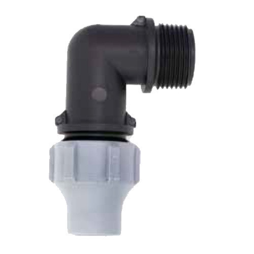 LS - Tavlit Nut Lock Elbow 16mm x 1/2" BSP(M) water tight
